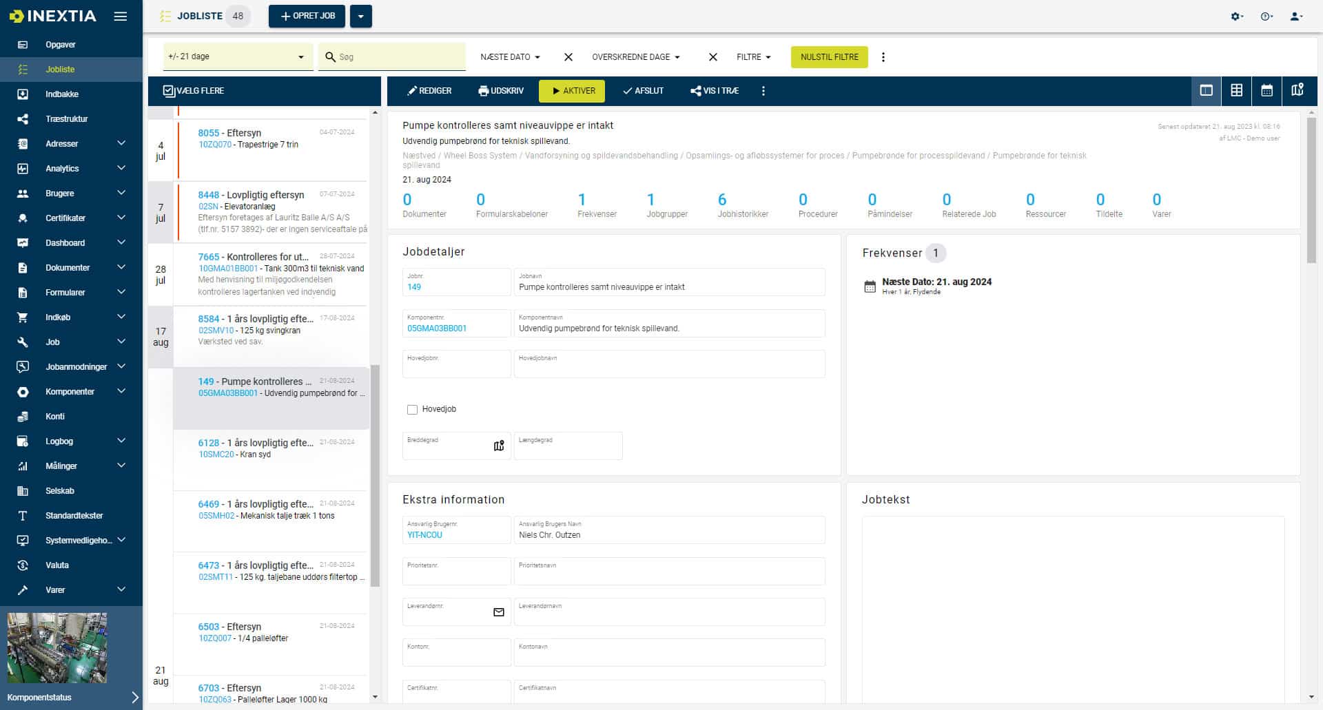 INEXTIA CMMS - Achieve results with preventive maintenance