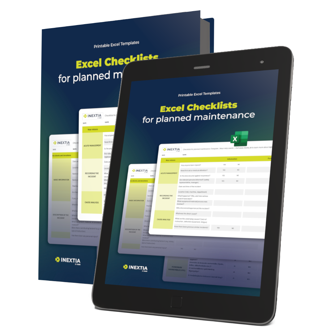 INEXTIA Template | Checklists for planned maintenance