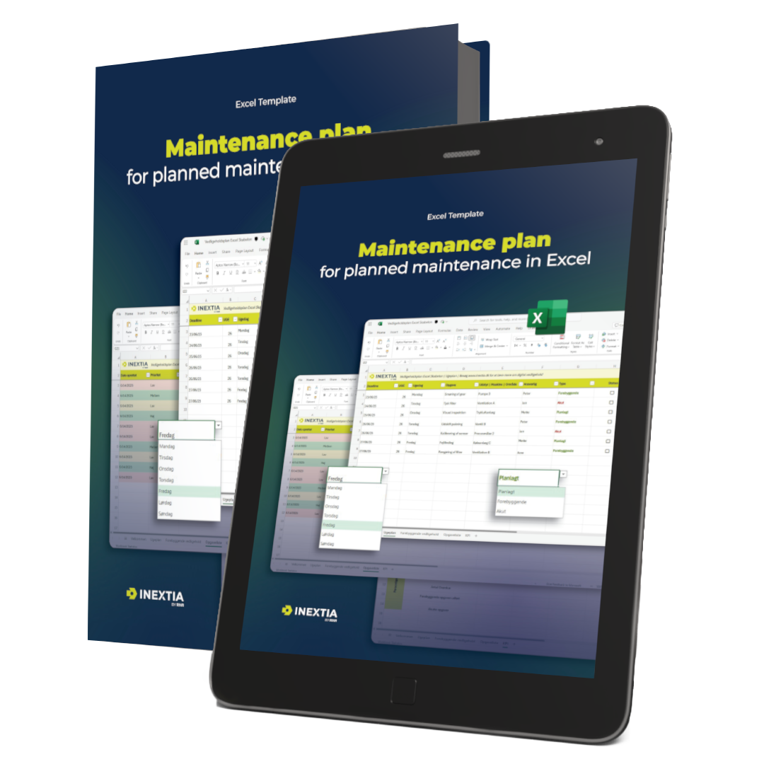 INEXTIA Template | Maintenance plan Excel template